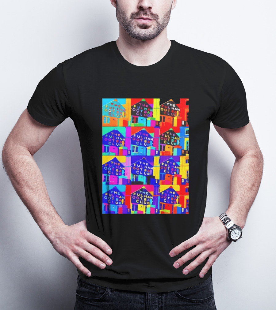 The Fulham Football Club Pop Art Craven Cottage T-Shirt