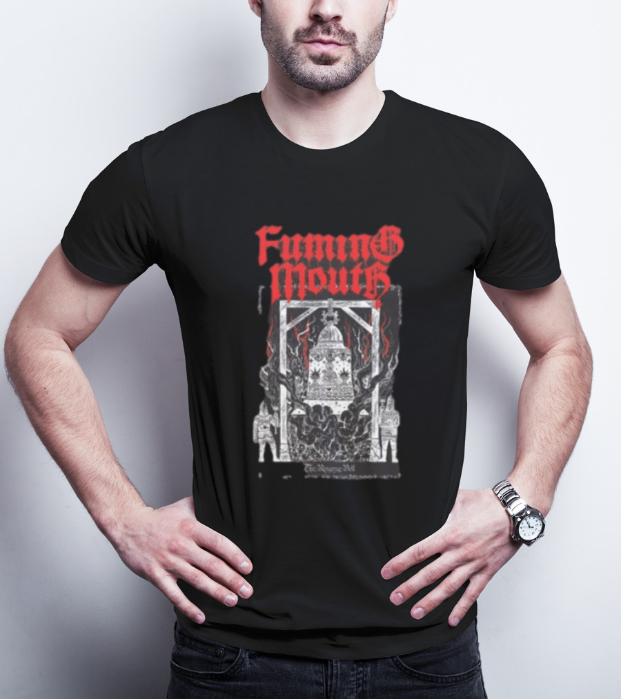 Fuming Mouth Grave Stench Bell Gothic T-Shirt