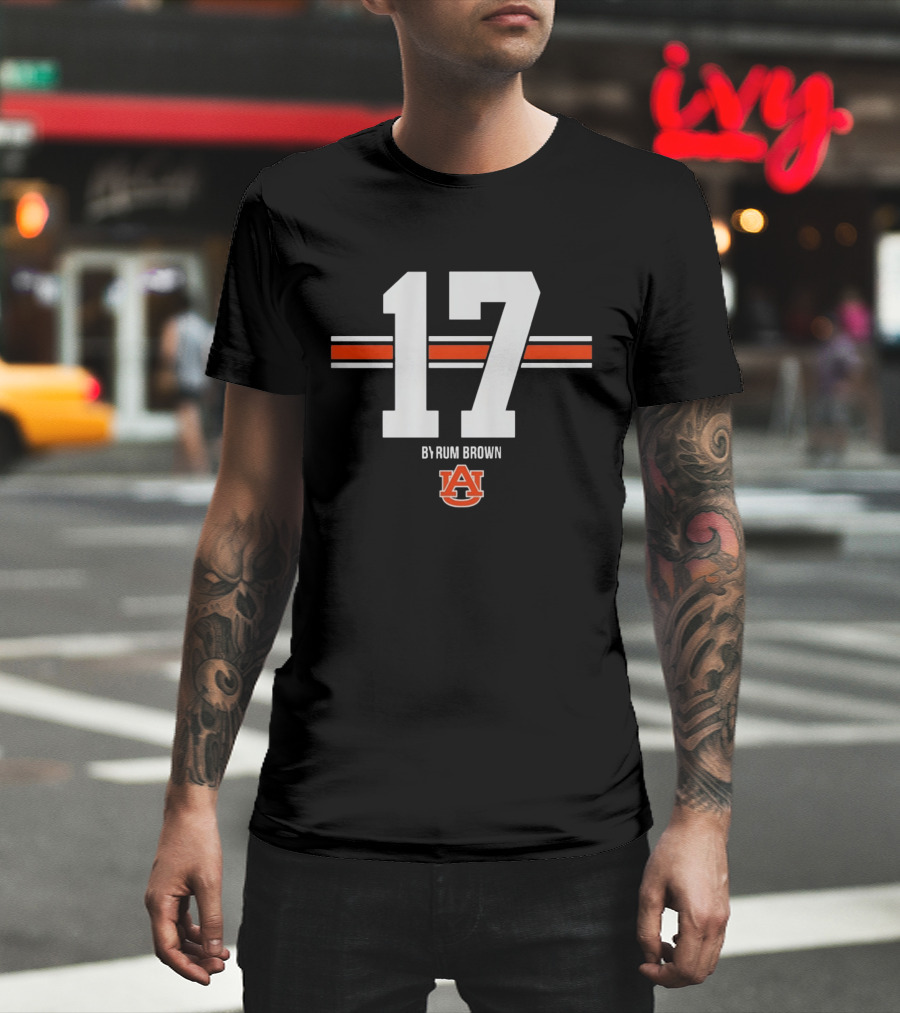 Byrum Brown Auburn Tigers 17 College Football Jersey Auburn University T-Shirt