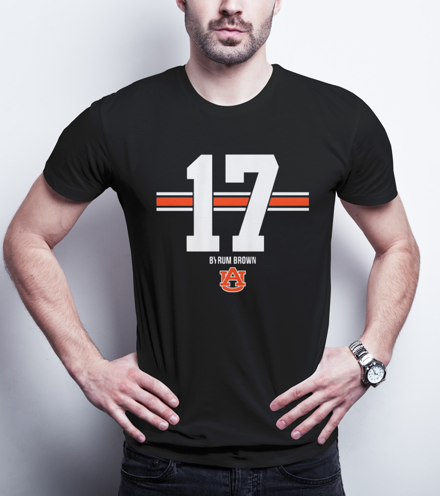 Byrum Brown Auburn Tigers 17 College Football Jersey Auburn University T-Shirt