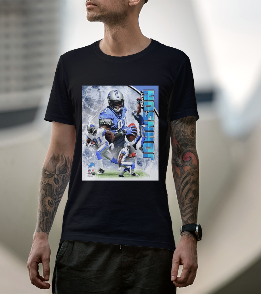 Calvin Johnson Detroit Lions NFL Football Superstar T-Shirt