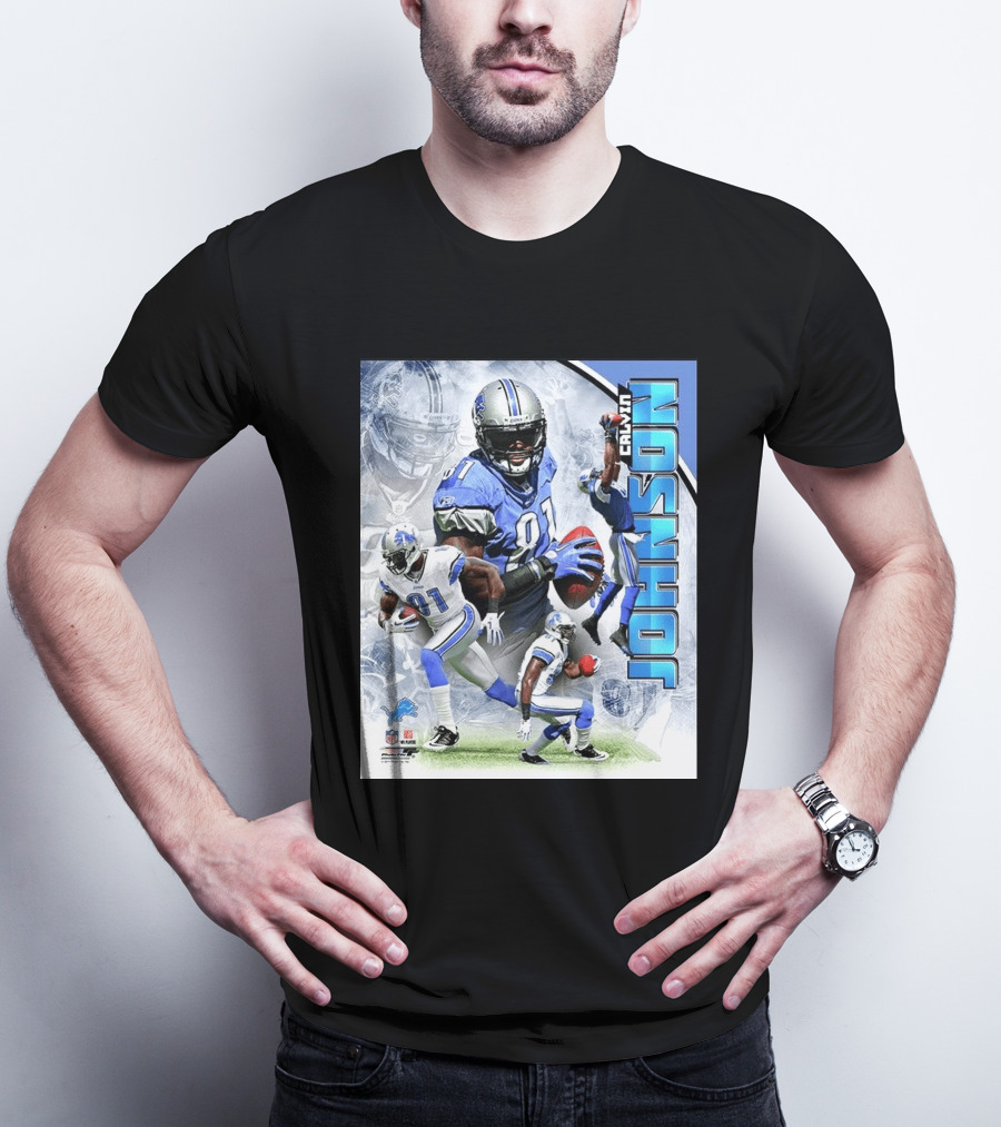 Calvin Johnson Detroit Lions NFL Football Superstar T-Shirt