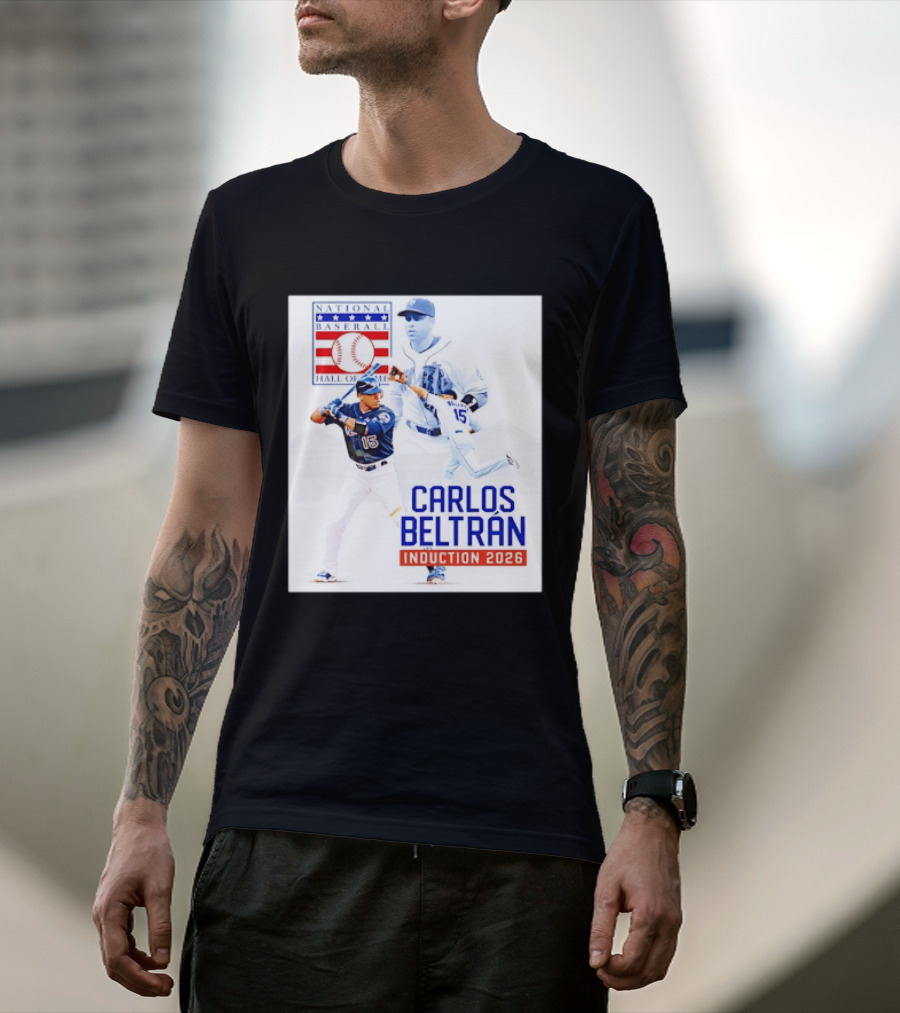 Carlos Beltran National Baseball Hall Of Fame Induction 2026 T-Shirt