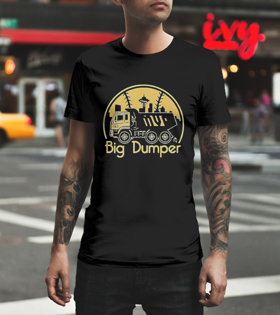 Big Dumper Cal Raleigh Seattle Skyline Truck Mvp T-Shirt