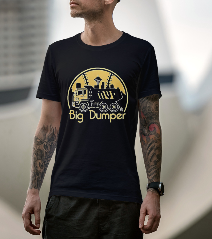 Big Dumper Cal Raleigh Seattle Skyline Truck Mvp T-Shirt
