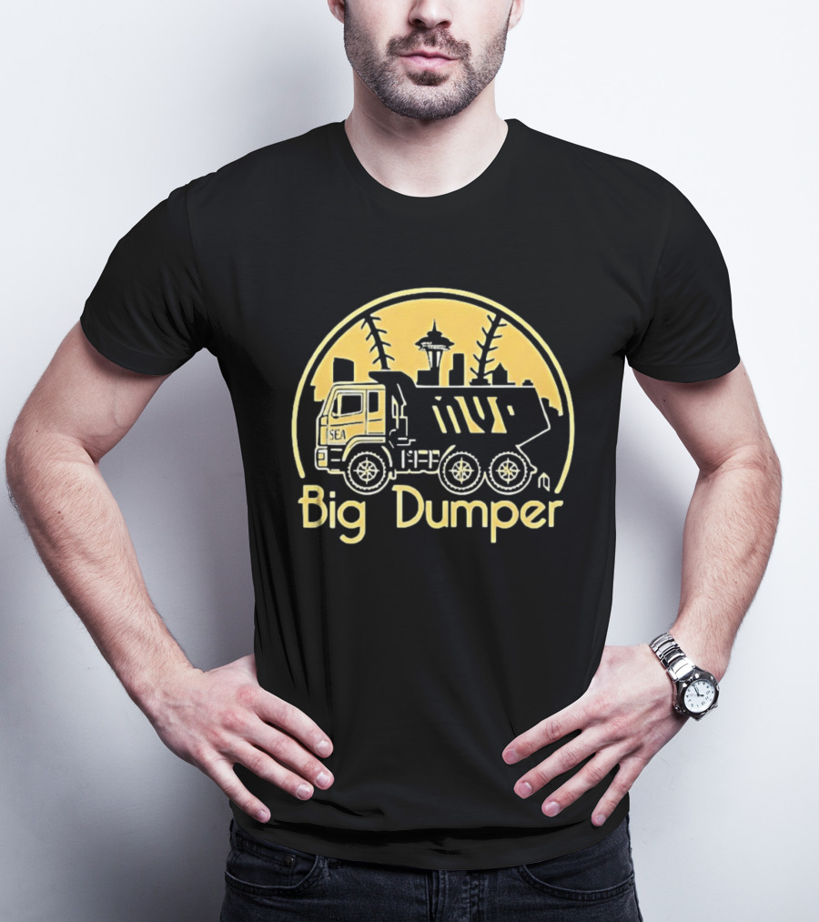 Big Dumper Cal Raleigh Seattle Skyline Truck Mvp T-Shirt