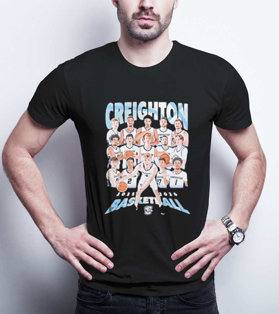 Creighton 2026 Basketball Team Players Roster T-Shirt