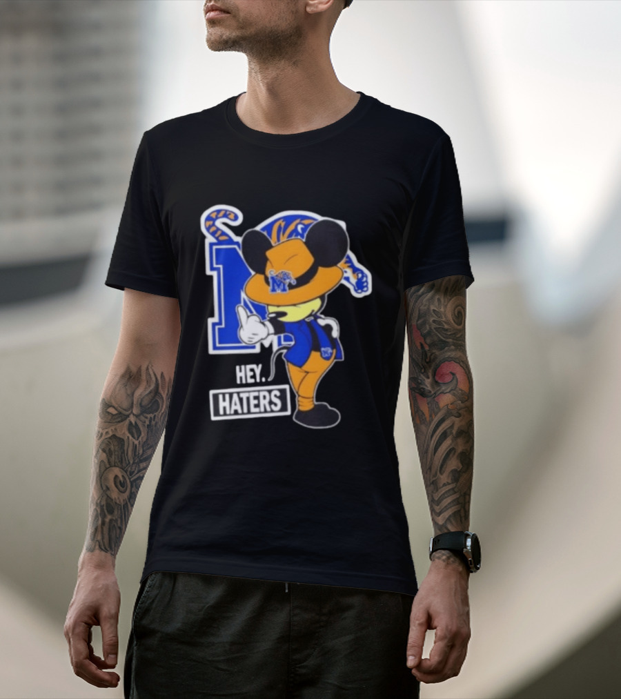 Mickey Hey Haters Memphis Tigers Football Fan T-Shirt