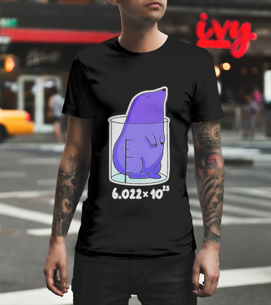 Mole 6.022 X 10²³ Avogadro Chemistry Beaker T-Shirt