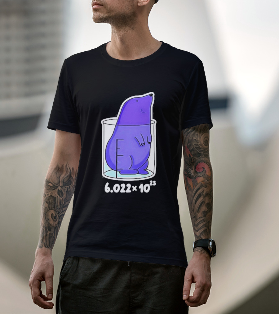Mole 6.022 X 10²³ Avogadro Chemistry Beaker T-Shirt