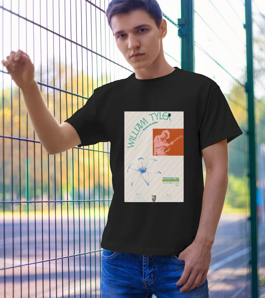 William Tyler Shazhad Shashidhar Zebulon California Concert November 5 6 7 2025 Mohave Gold Ojai Underground T-Shirt