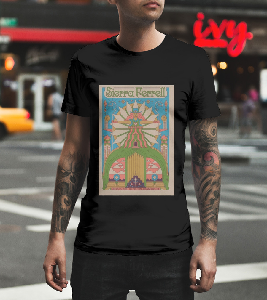 Sierra Ferrell August 5 2026 The Wiltern Los Angeles CA Psychedelic T-Shirt