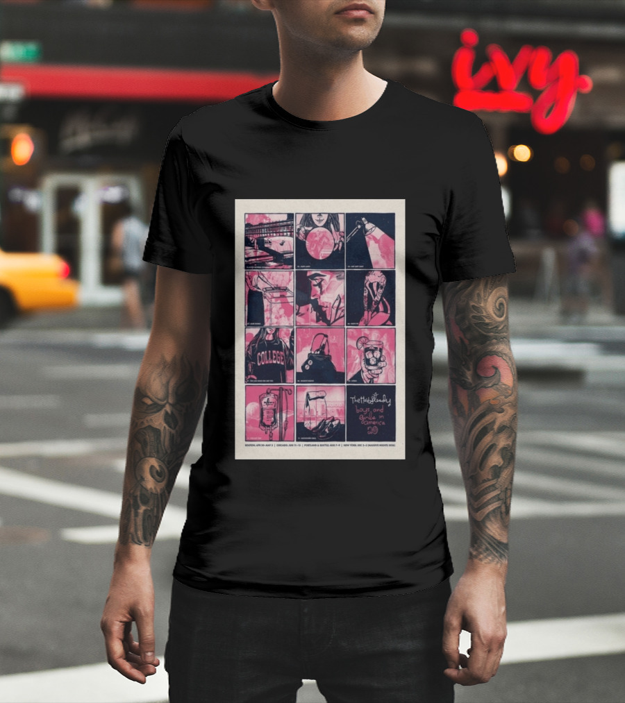 The Hold Steady Boys And Girls In America Tour 2026 Boston Chicago Portland Seattle New York T-Shirt