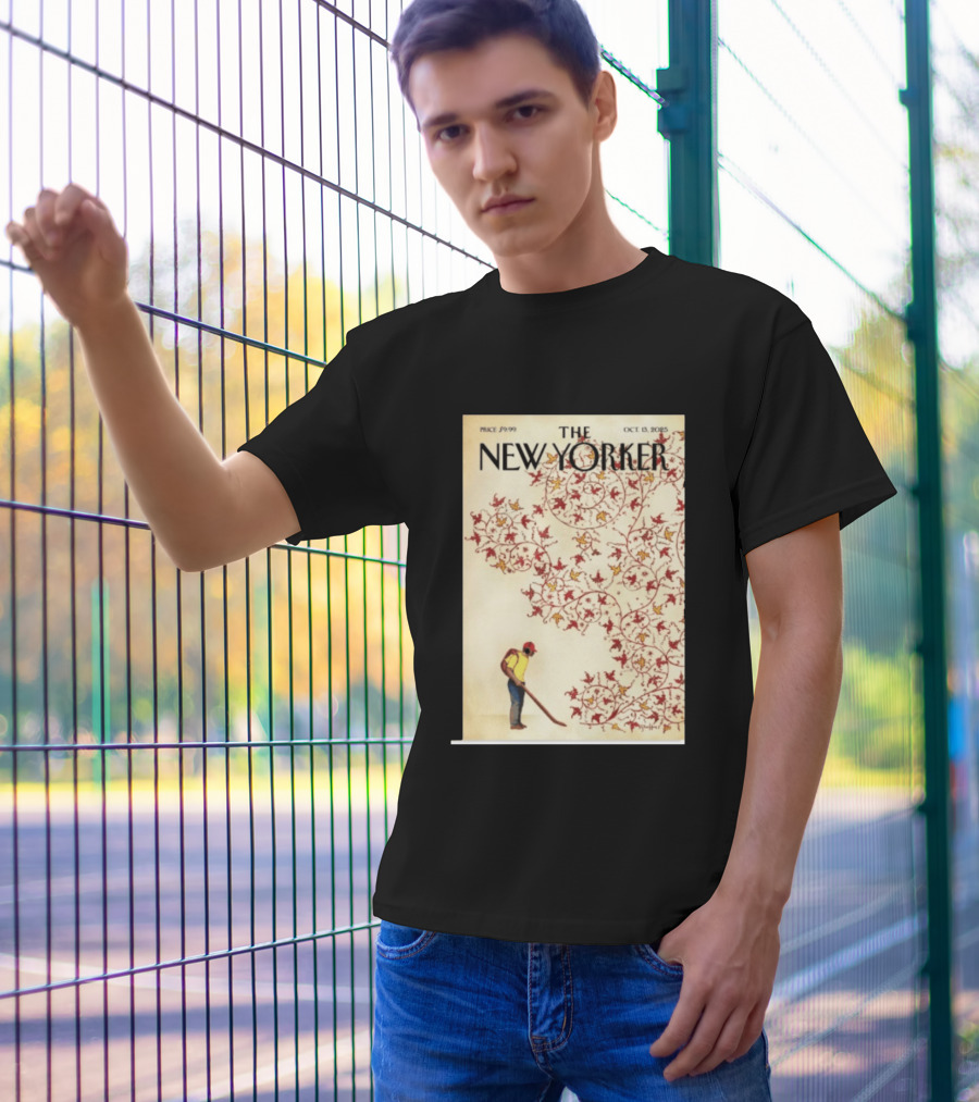 The New Yorker October 13 2025 Brian Stauffer Winds Of Change Vintage Cover T-Shirt
