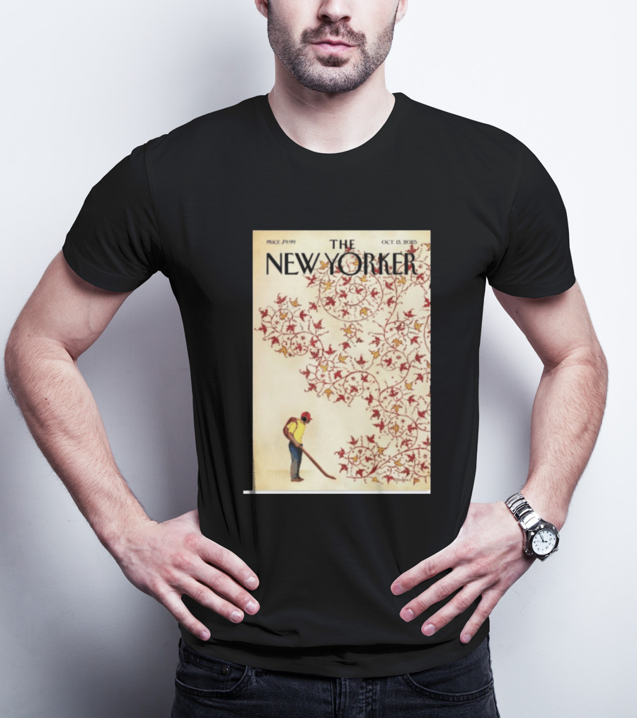 The New Yorker October 13 2025 Brian Stauffer Winds Of Change Vintage Cover T-Shirt