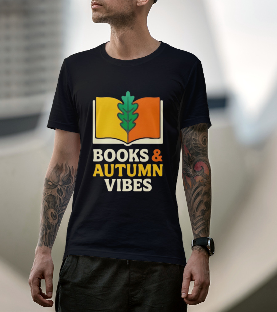 Books And Autumn Vibes Cozy Reading Season T-Shirt