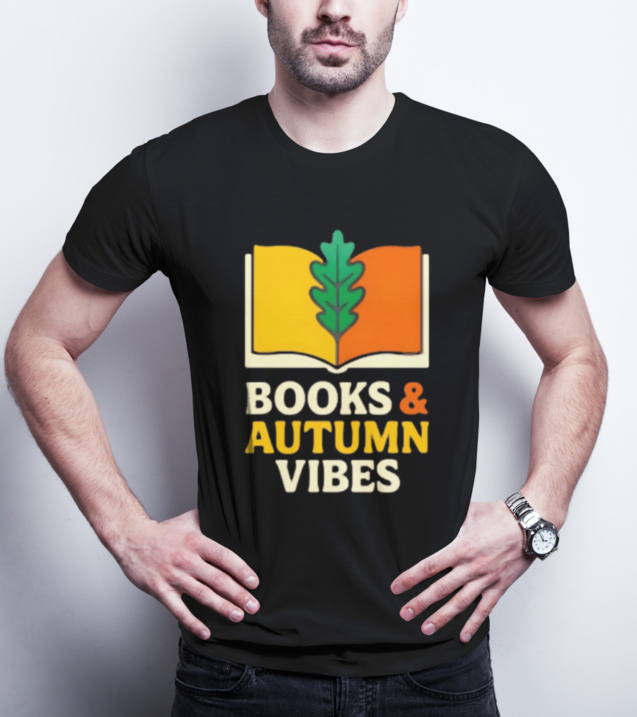 Books And Autumn Vibes Cozy Reading Season T-Shirt