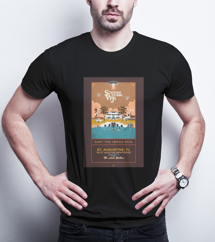 Stephen Wilson Jr St. Augustine Amphitheatre August 7 2026 Gary The Torch The Lone Bellow T-Shirt