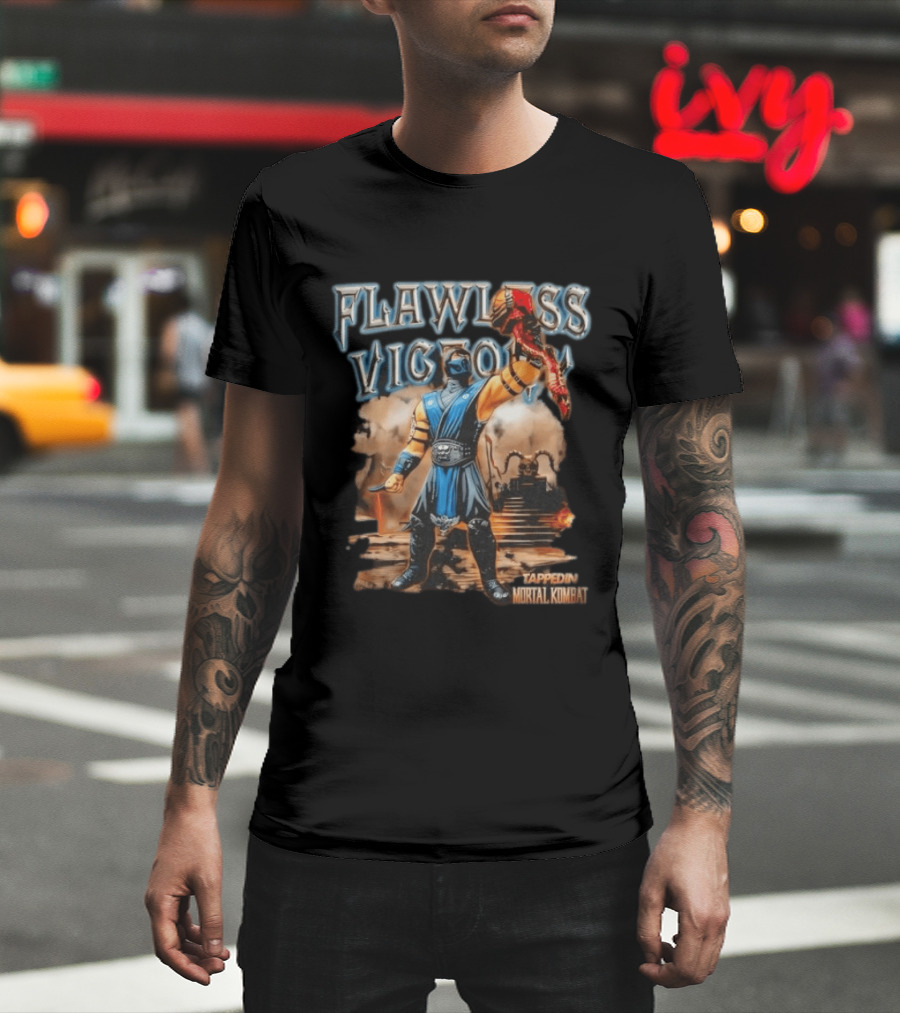 Flawless Victory Subzero Tappedin Mortal Kombat T-Shirt