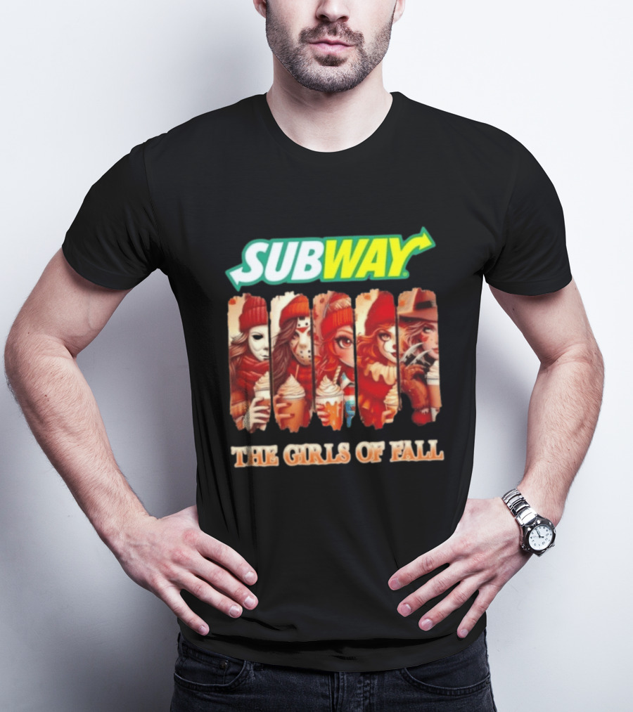 Trendy Subway The Girls Of Fall Cosplay Halloween T-Shirt