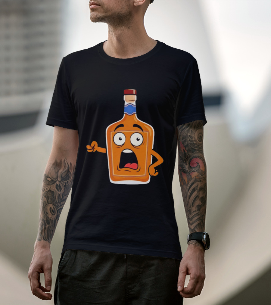 Tears Of The Left Whiskey Funny Cartoon Expression T-Shirt