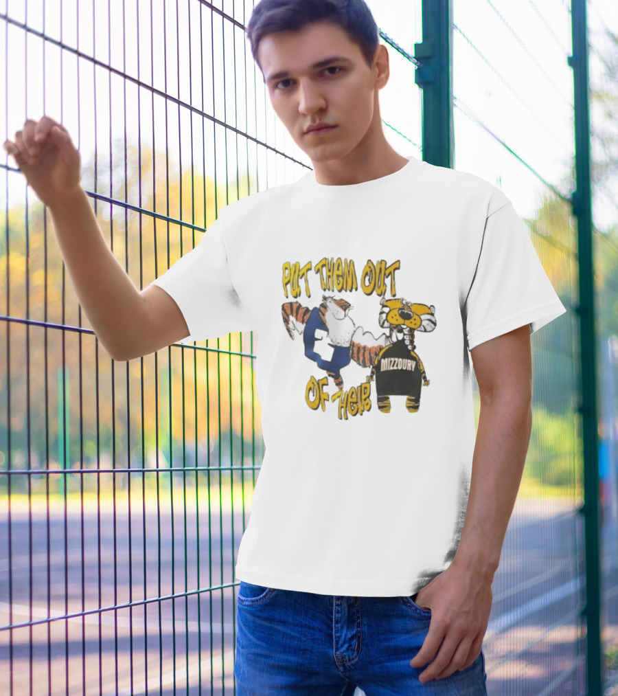 Put Them Out Of Their Mizzoury Auburn Tigers Missouri Tigers T-Shirt