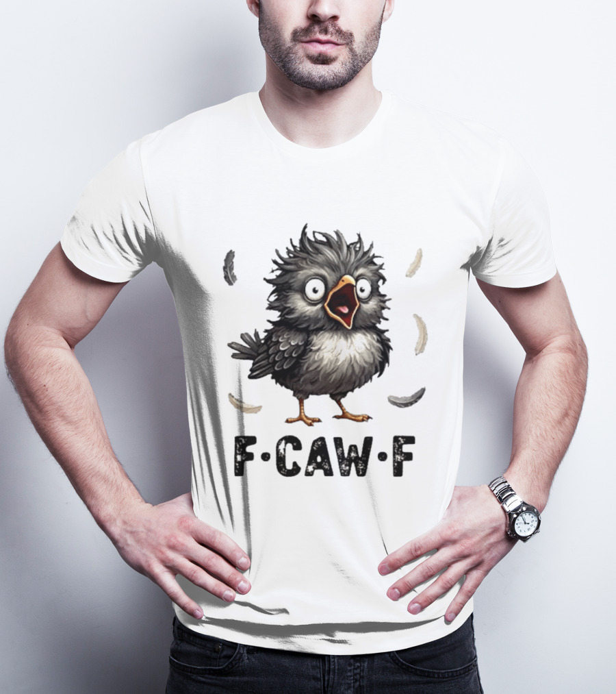F Caw F Classic Baby Chicken With Feathers T-Shirt