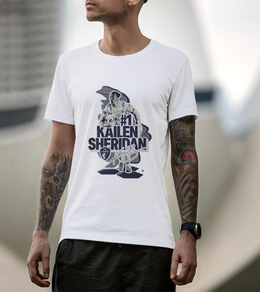 Kailen Sheridan North Carolina Courage #1 Signature Collection T-Shirt