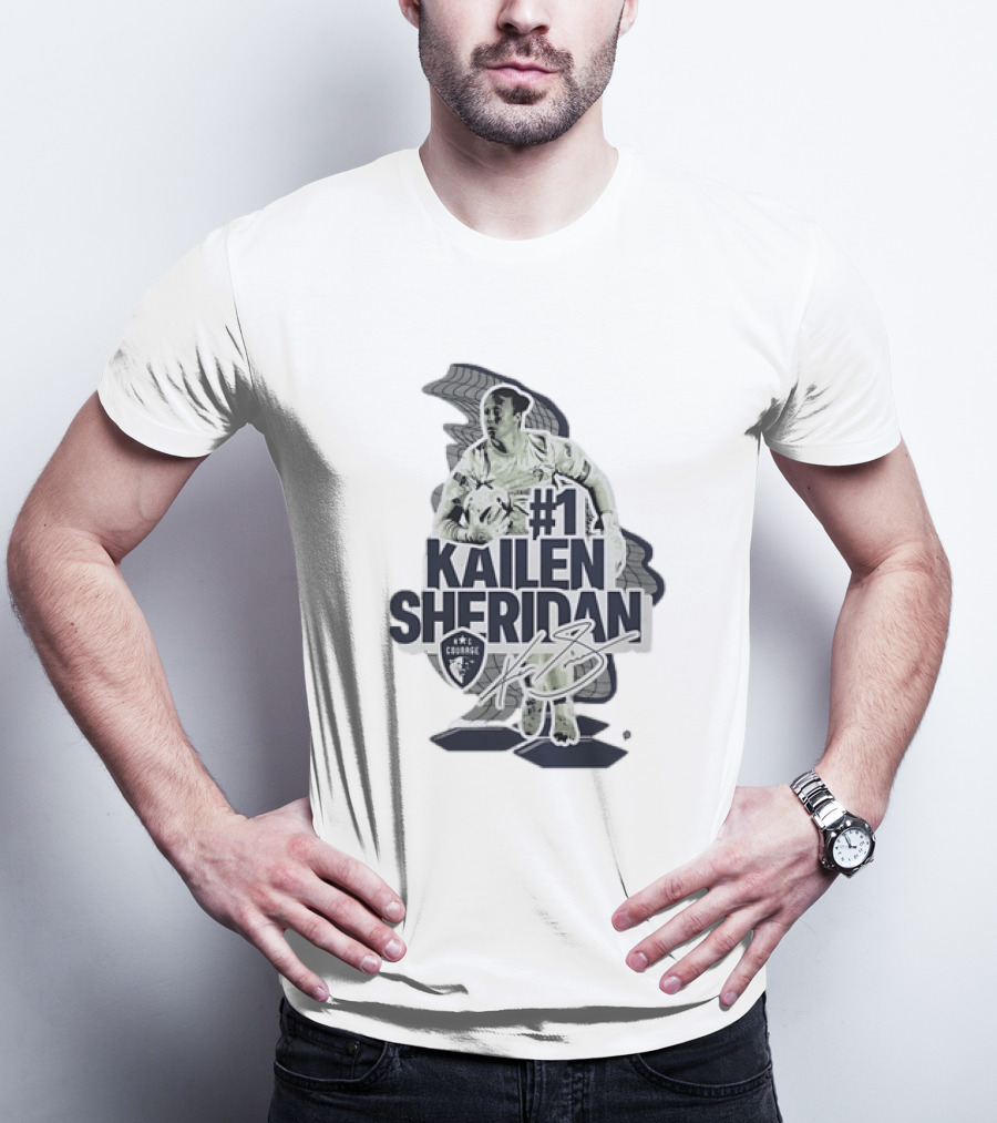 Kailen Sheridan North Carolina Courage #1 Signature Collection T-Shirt