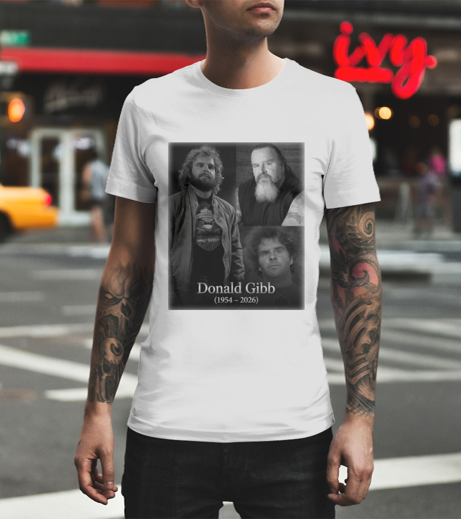 Donald Gibb 1954 2026 Harley Davidson T-Shirt