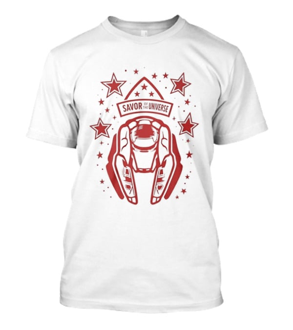 Savor Space Helmet Astronaut Starry Universe Adventure T-Shirt