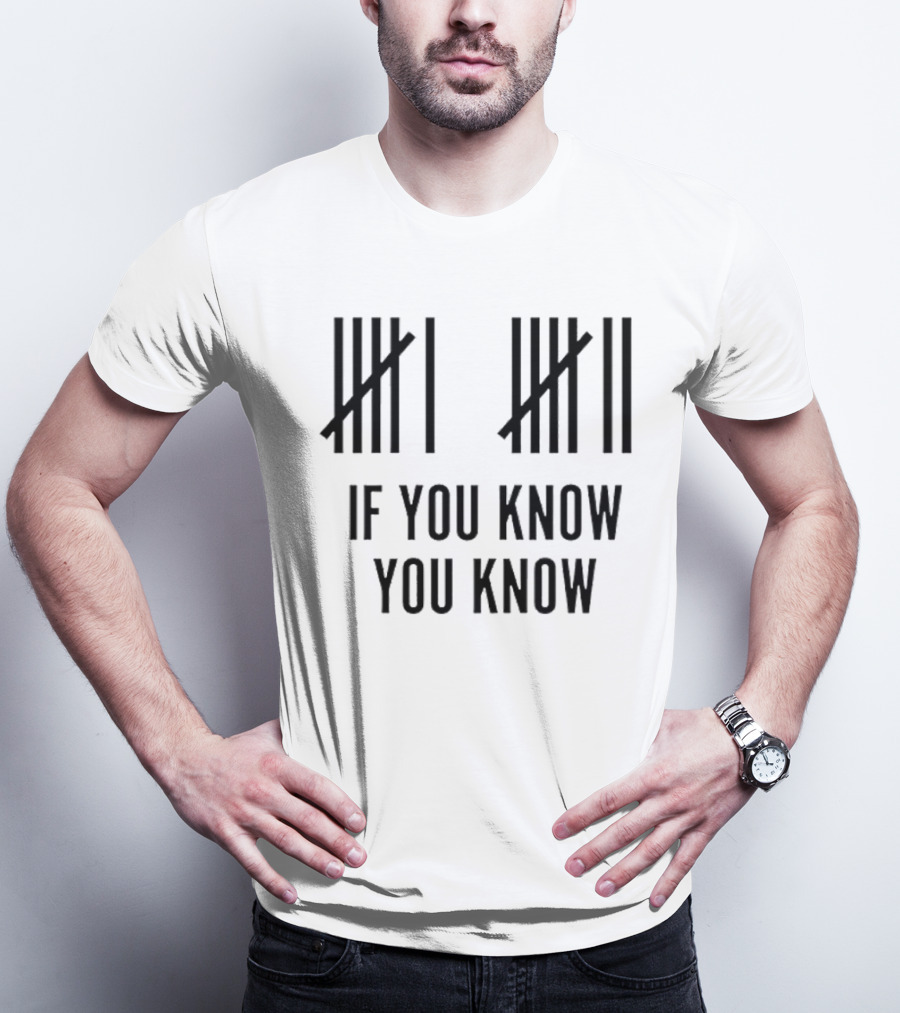 Classic Six Seven Tally Marks If You Know You Know T-Shirt