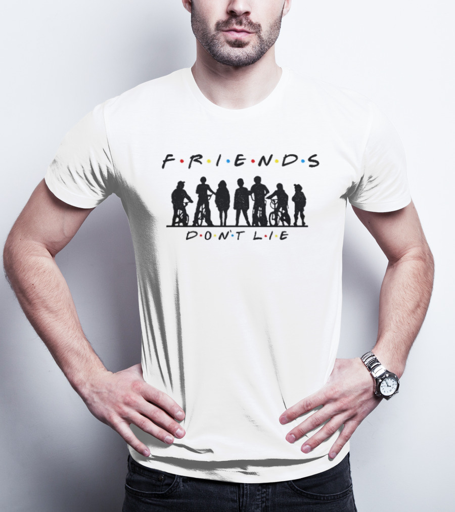 Friends Don't Lie Stranger Things Upside Down Classic TV T-Shirt