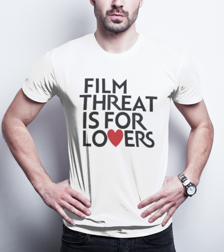 Film Threat Is For Lovers Red Heart T-Shirt
