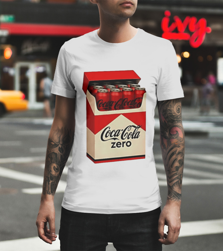 Coca Cola Zero Take The Edge Off Red Box Cans T-Shirt