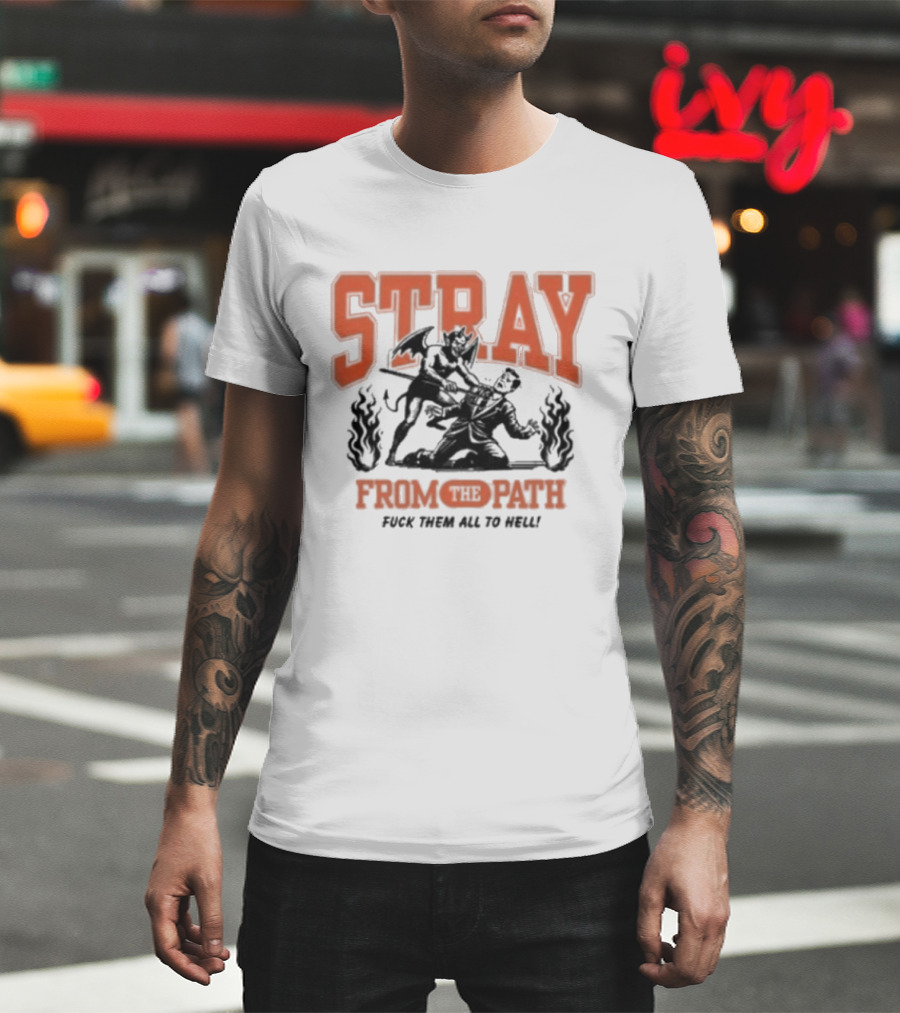 Stray From The Path Demon Figure Fuck Them All To Hell T-Shirt