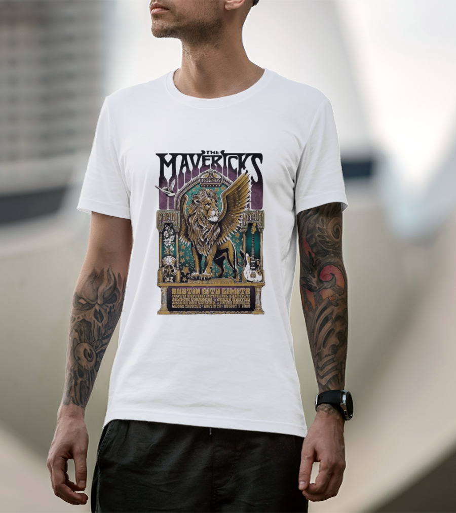 The Mavericks Friends Paul Paul Grateful Unity Austin City Limits Moody Theater August 7 2026 T-Shirt
