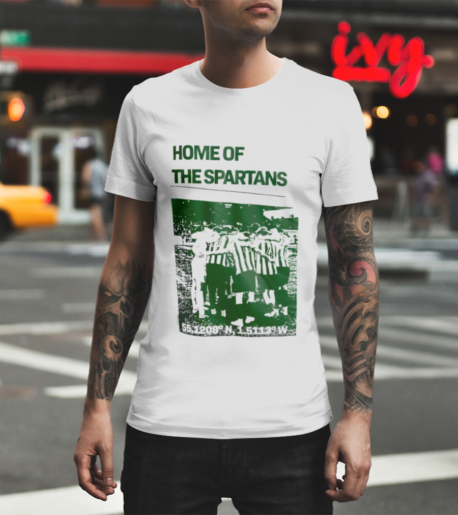 Home Of The Spartans 55.1208° N 15113° W T-Shirt