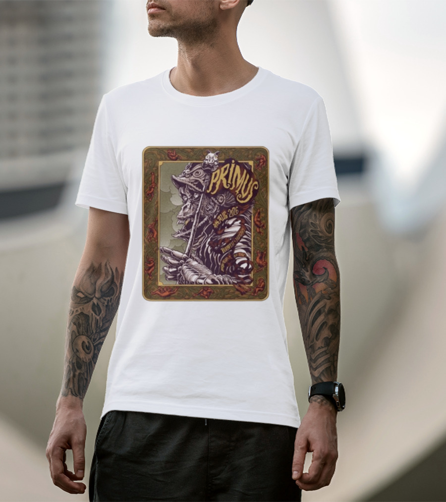 Primus 04 Aug 2026 Budapest Hungary Concert Vintage Warrior T-Shirt