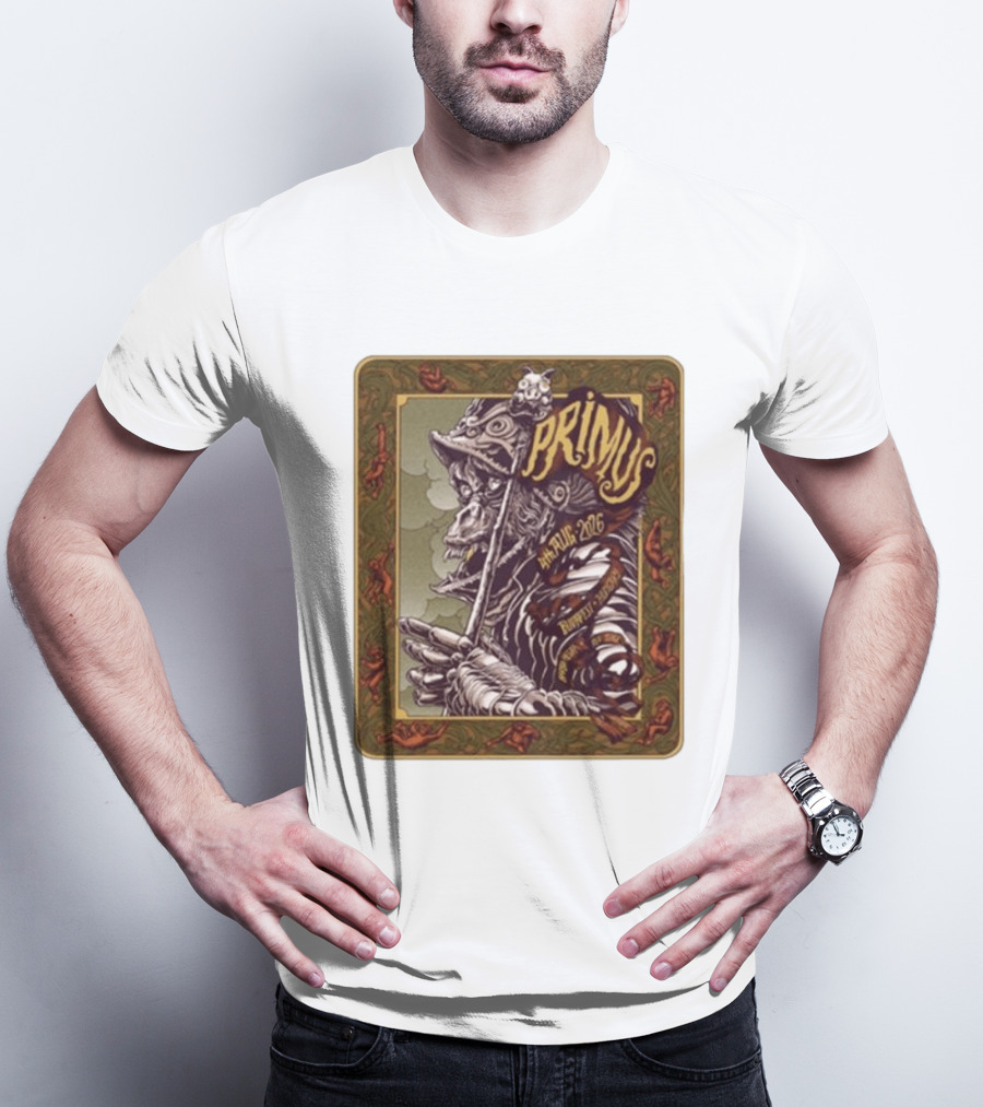 Primus 04 Aug 2026 Budapest Hungary Concert Vintage Warrior T-Shirt