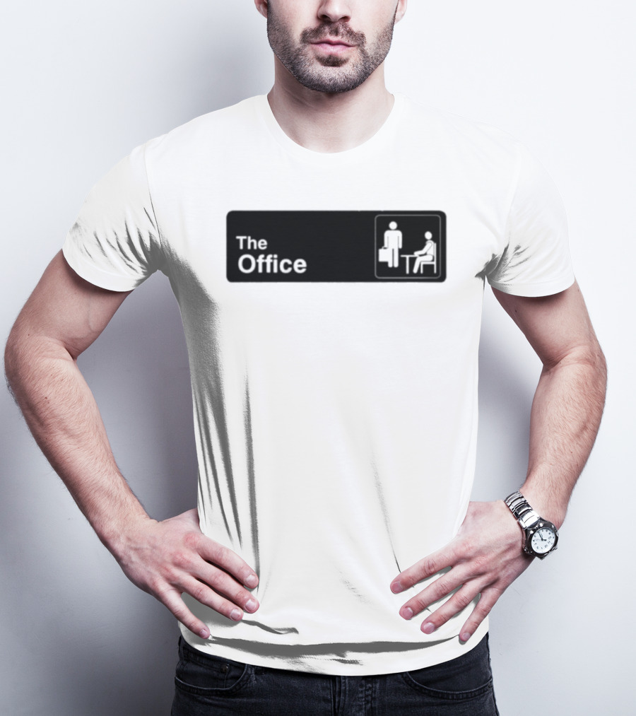 The Office TV Show Iconic Logo With Sitting And Standing Figures T-Shirt