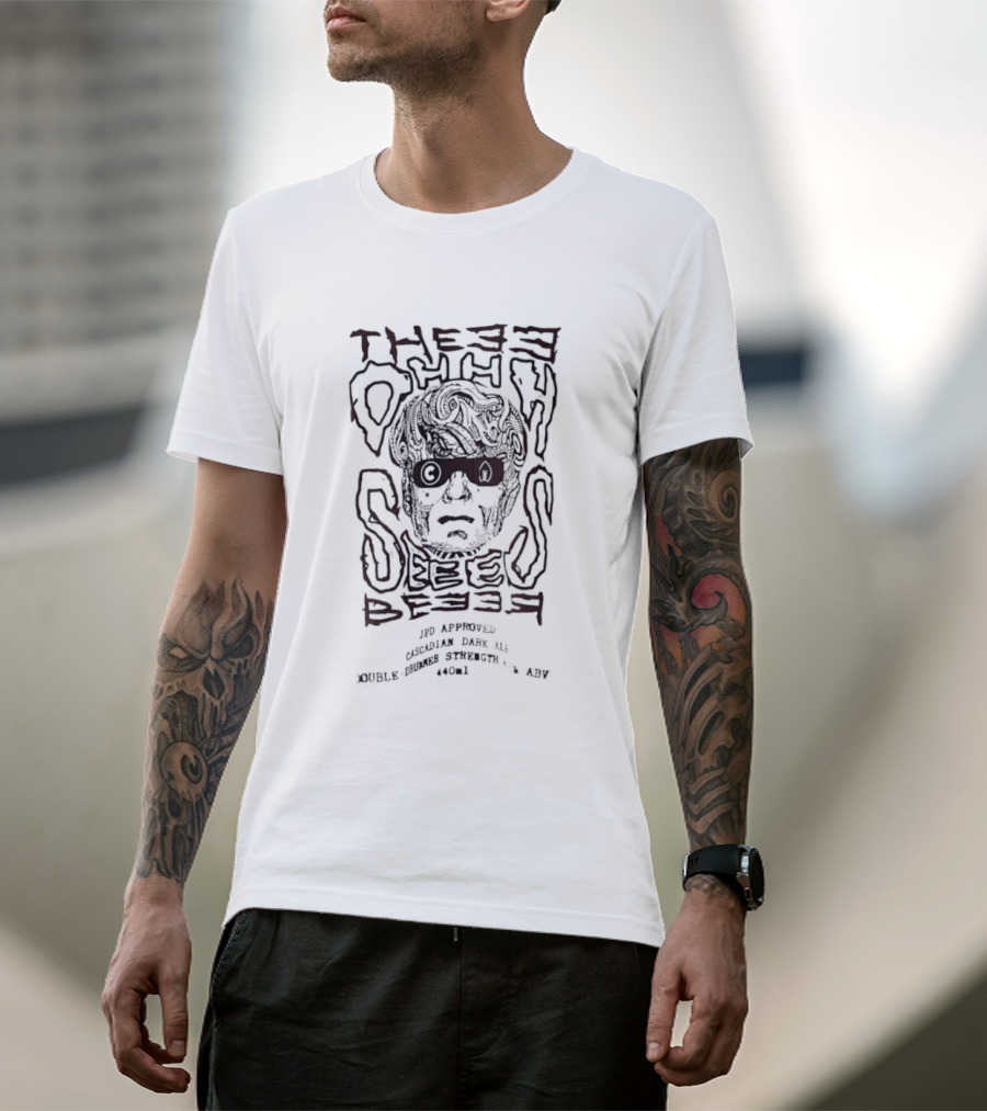Thee Oh Sees JPD Approved Cascadian Dark Ale Music Series Print 770½ Percent Groggy T-Shirt