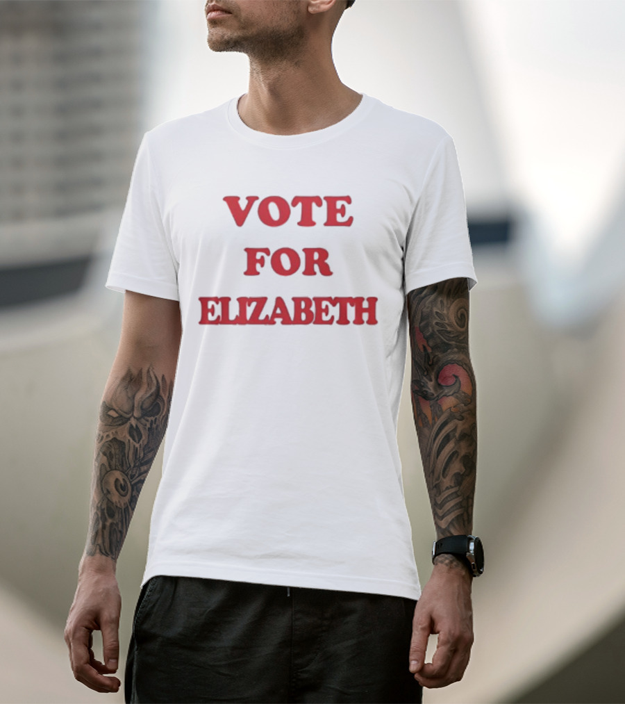 Vote For Elizabeth Bold Red T-Shirt
