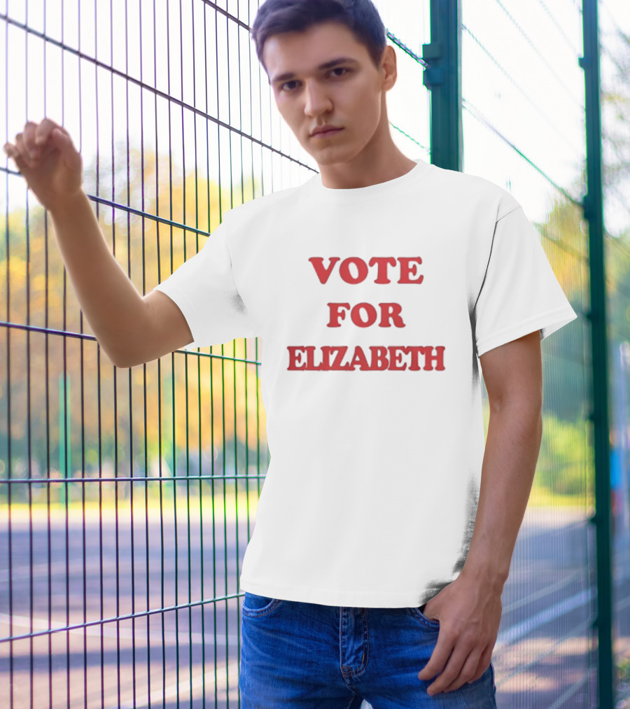 Vote For Elizabeth Bold Red T-Shirt