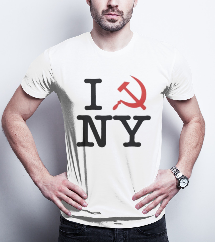 I Love NY Zohran Mamdani Hammer And Sickle T-Shirt