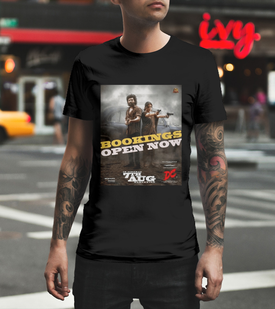 Bookings Open Now For DC In Cinema 7th Aug Worldwide T-Shirt