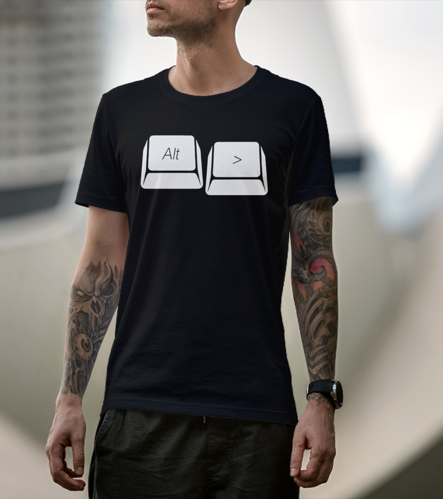 Alt Greater Than Keyboard Keys Shortcut T-Shirt