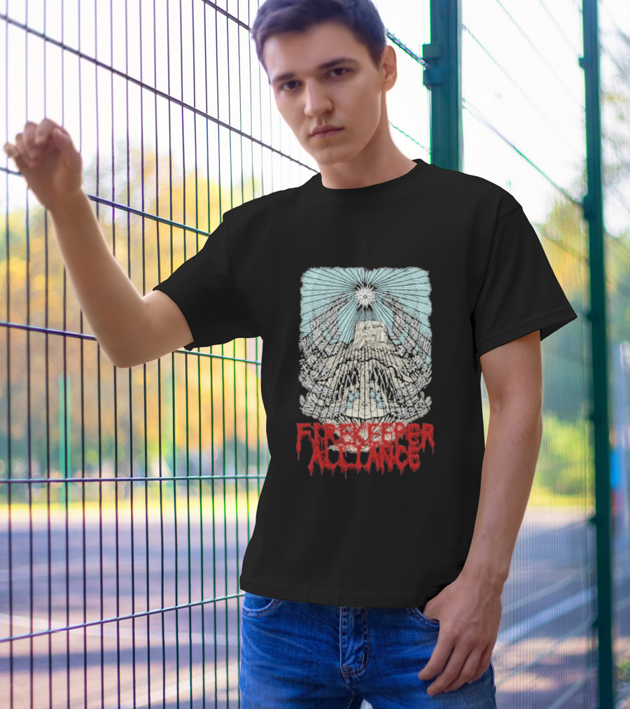 Fire Keeper Alliance Chief Mountain Thomas Hooper T-Shirt