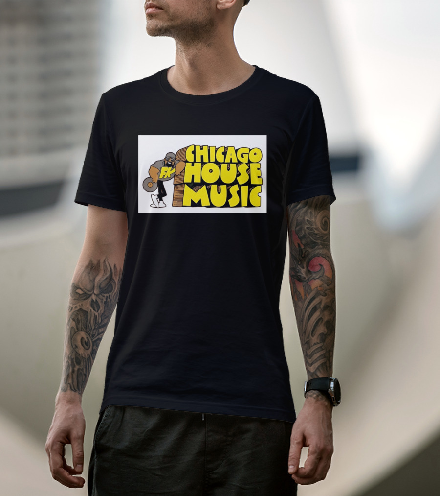 FK Chicago House Music Retro Vinyl DJ T-Shirt
