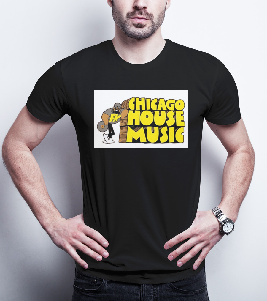 FK Chicago House Music Retro Vinyl DJ T-Shirt